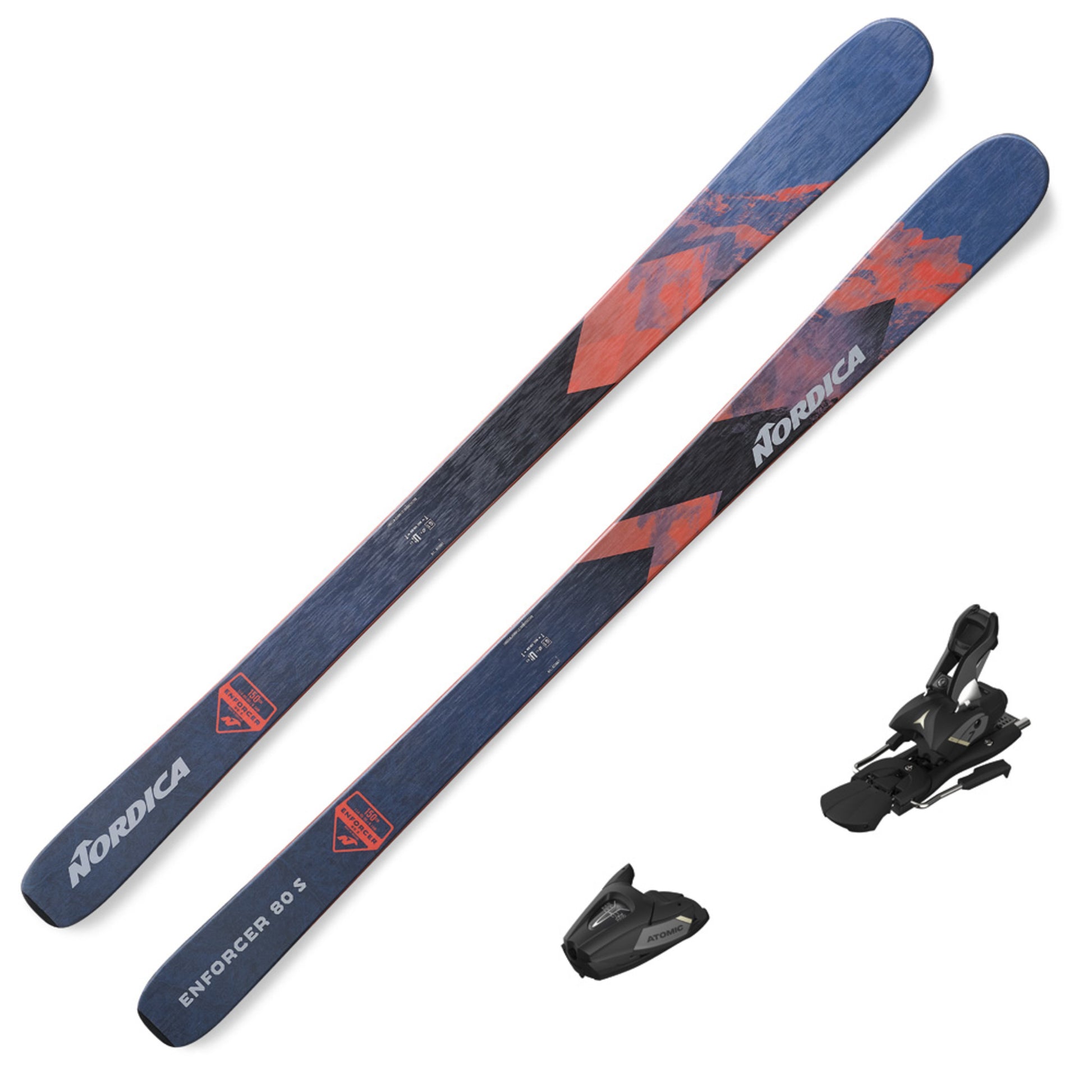 2023 Nordica Enforcers 80 Junior Skis w/ Atomic Colt 7 GW Bindings ...