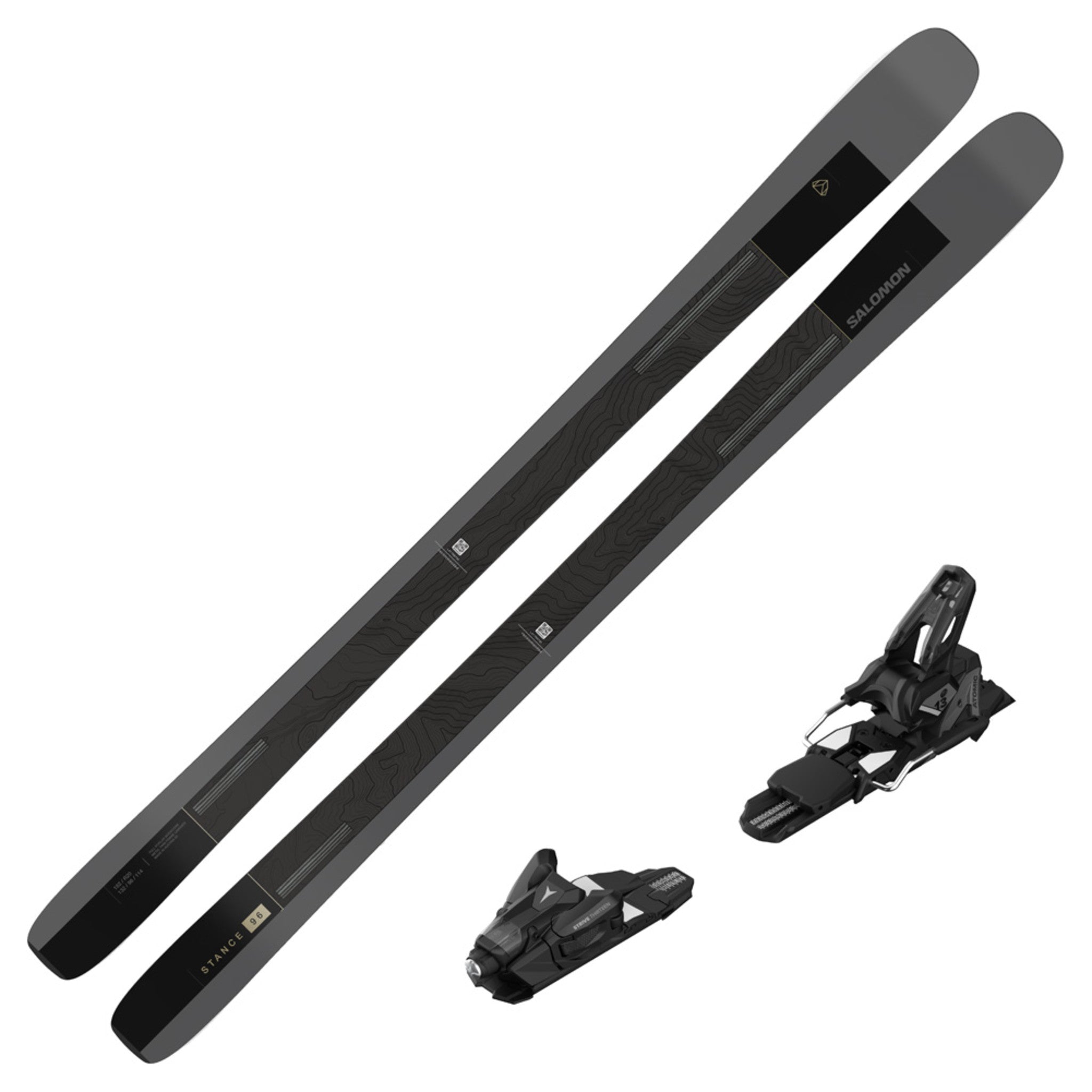 2023 Salomon Stance 96 DEMO Skis w/ Salomon Strive 13 GW DEMO Bindings – Ski Essentials