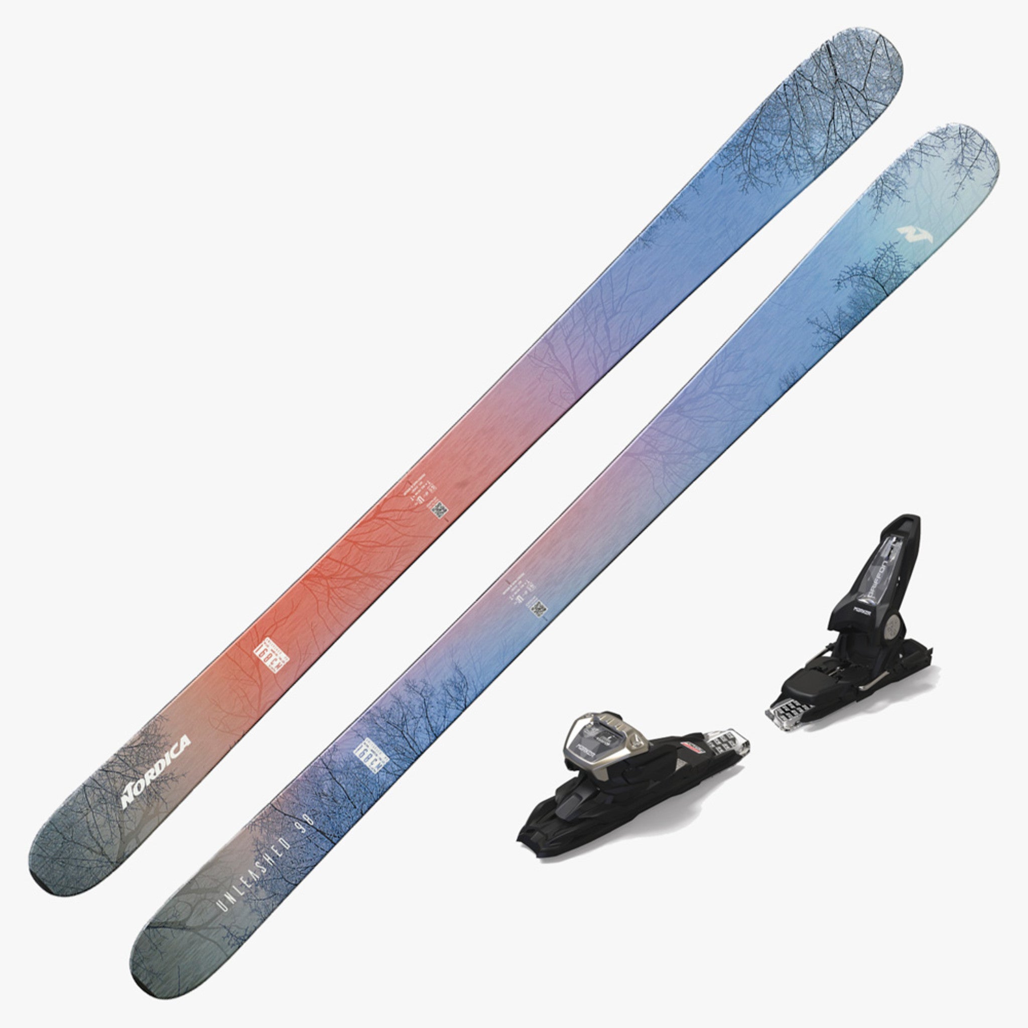 2024 Nordica Unleashed 98 Tree DEMO Ski w Marker Griffon 13 DEMO Bindi ...