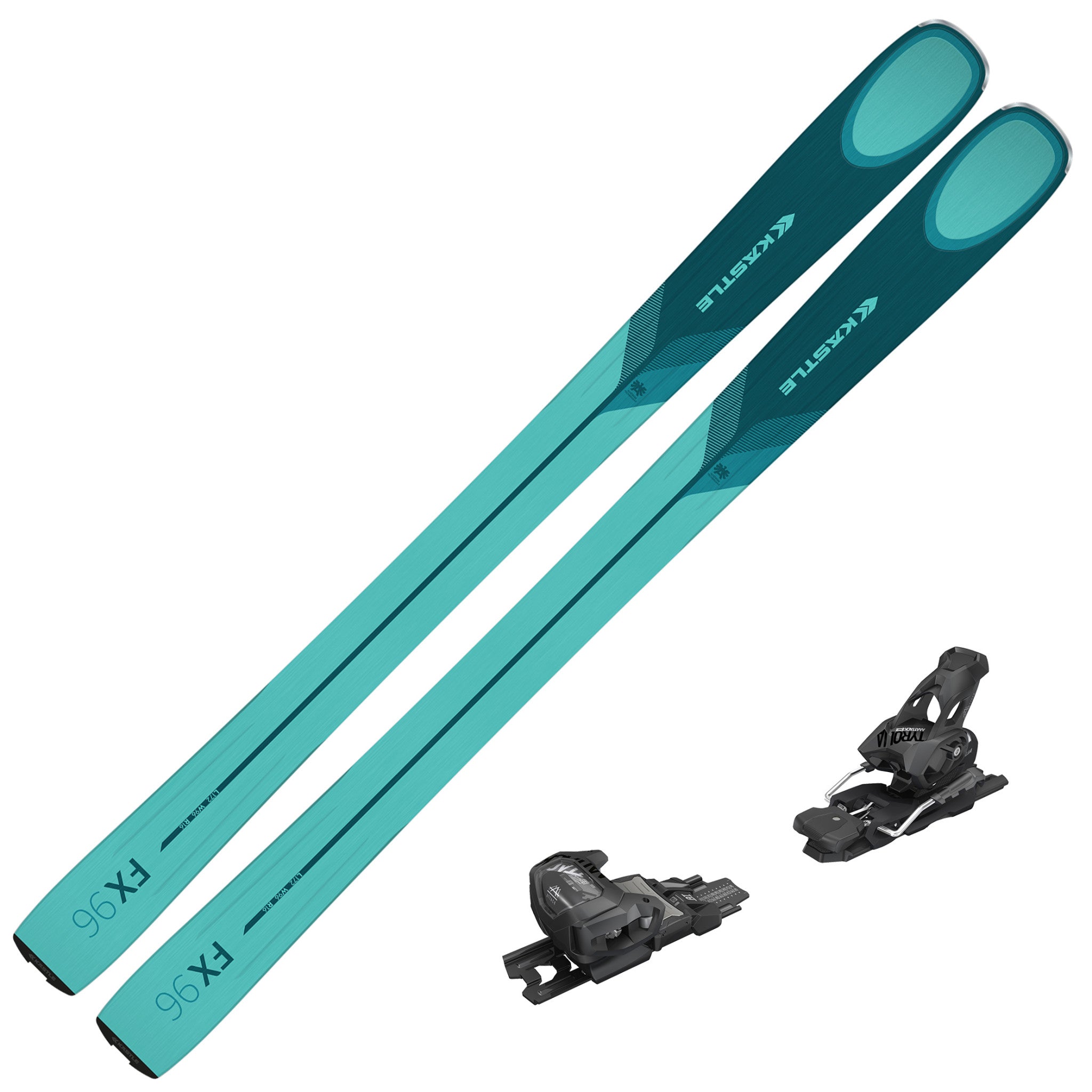 2024 Kastle FX 96 Women's Demo Skis w/ Tyrolia Attack2 14 Demo Binding ...